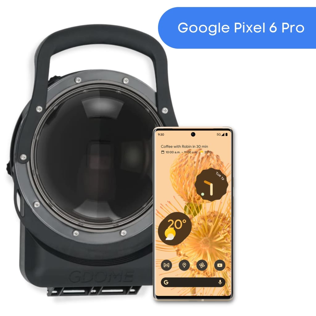 Underwater Housing (Case) for Mobile3 Google Pixel 6 Pro | GDome Mobile 3